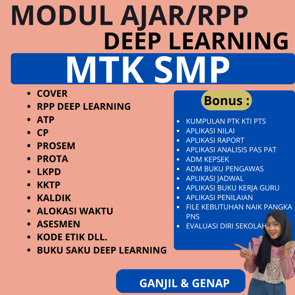 Jual Modul Ajar/RPP Deep Learning MTK SMP ( KELAS 7-8-9 ) - RPP DEEP ...