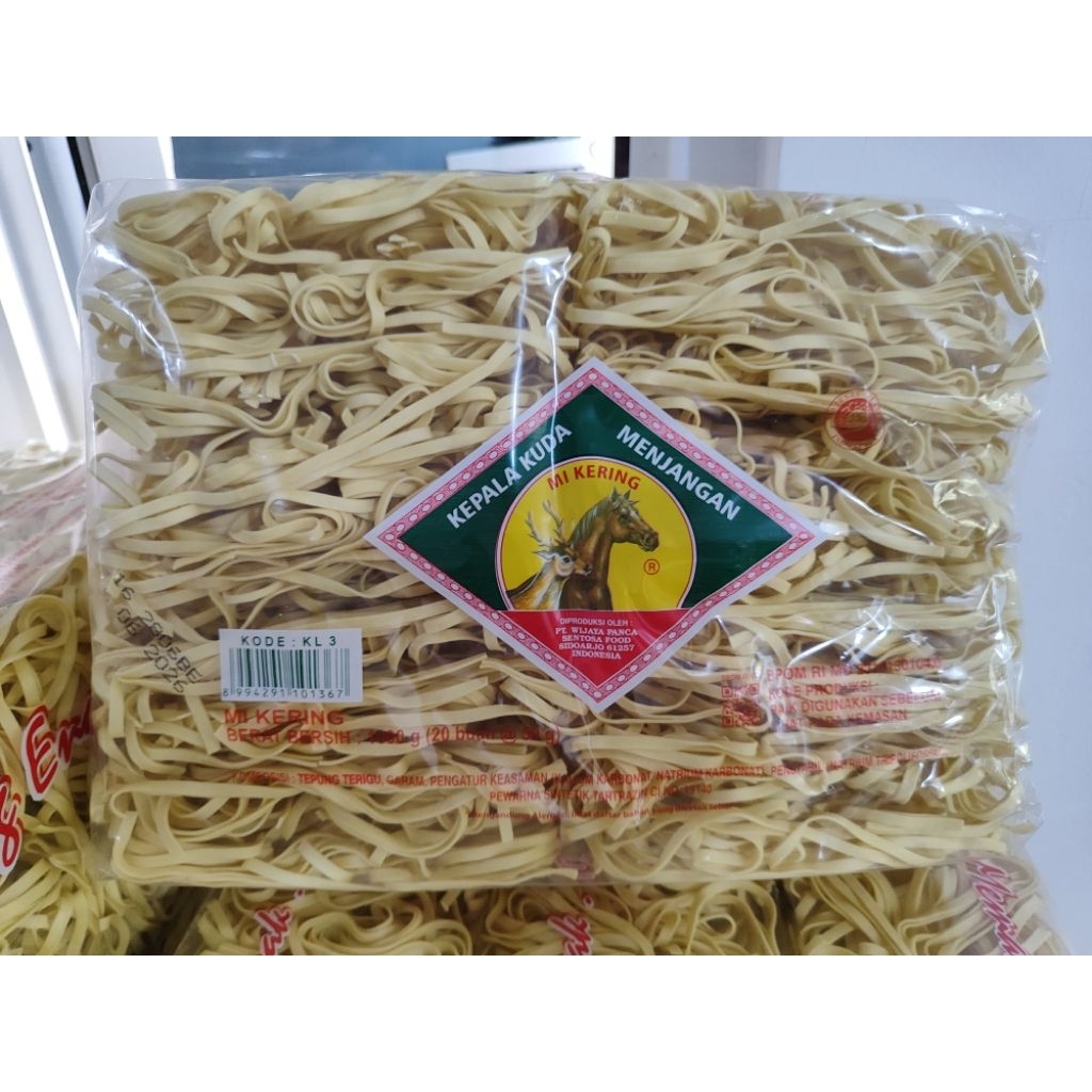 Jual Mie Kuda Menjangan Kiloan lebar/pipih 1 kg 20 pc | Shopee Indonesia