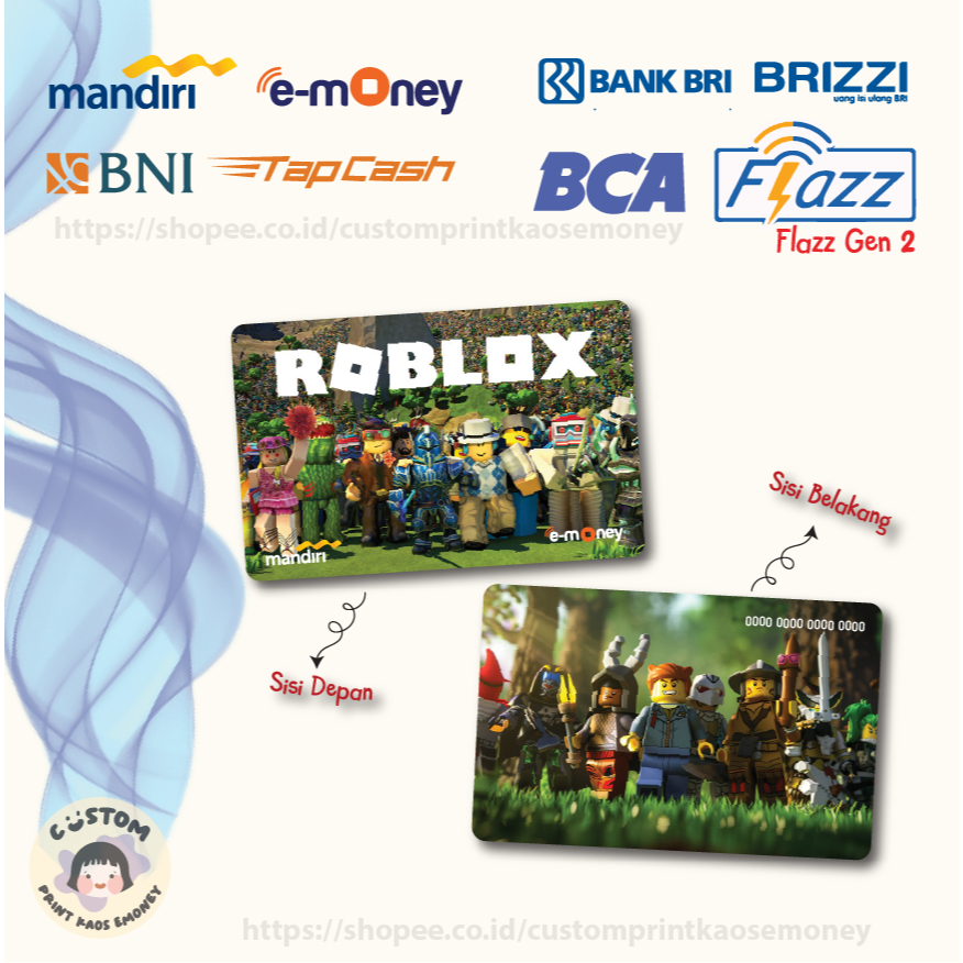Jual KARTU EMONEY ETOLL GAME ROBLOX ADVENTURE SERIES KEREN MANDIRI ...