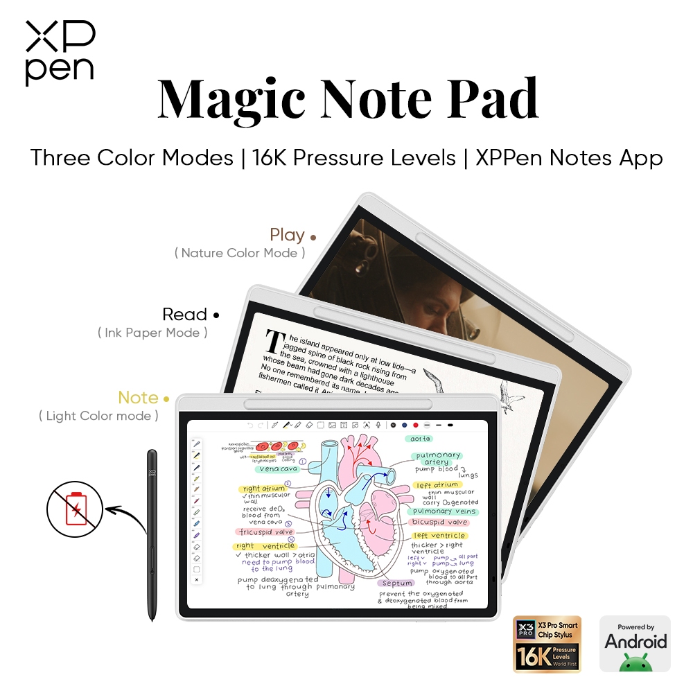 Jual XPPen Magic Note Pad 11inch World-first 3-in-1 Color Note Pad ...