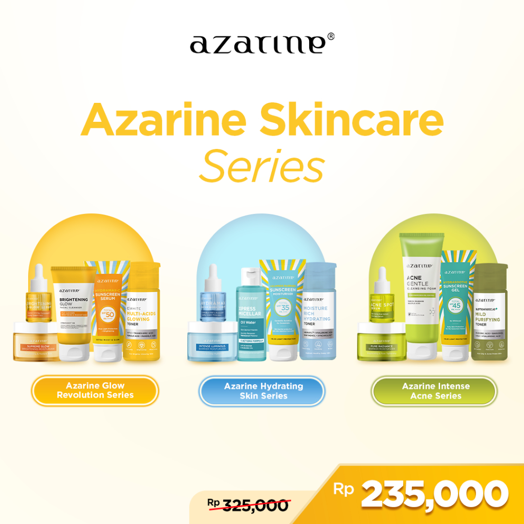 Jual Azarine Skincare Series [5 PCS] Paket Lengkap Skincare BEST SELLER ...