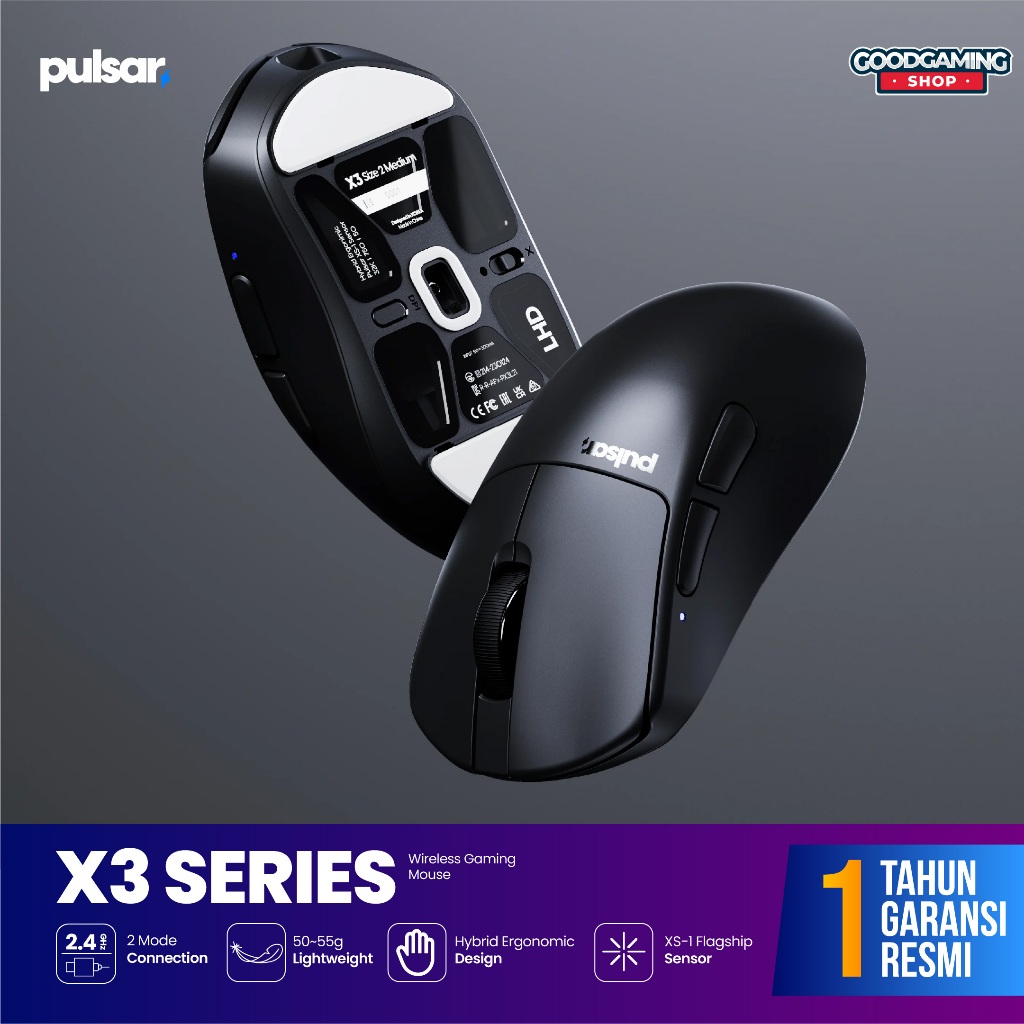 Jual PULSAR X3 Medium | X3 Mini Wireless Up to 8000Hz Gaming Mouse ...
