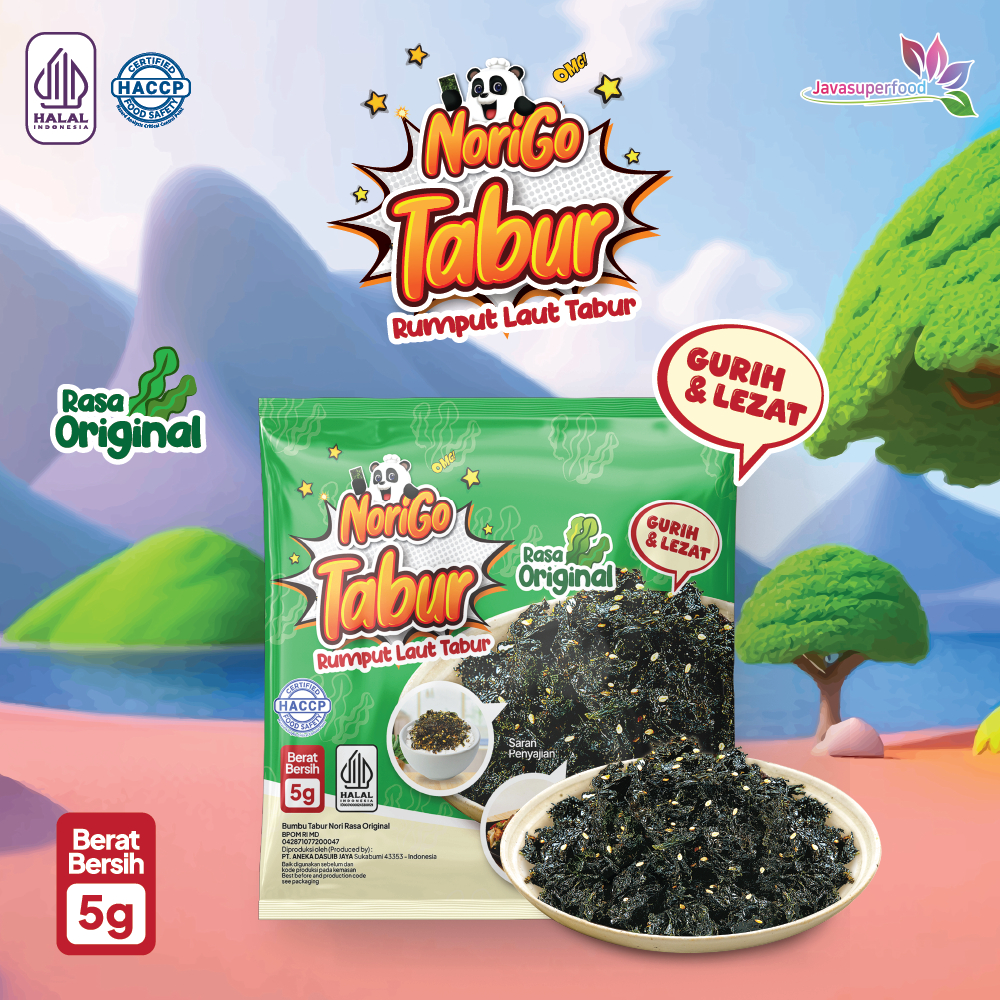 Jual (HALAL) NORIGO SEAWEED FLAKES 1PCS / RUMPUT LAUT KERING TABUR ...