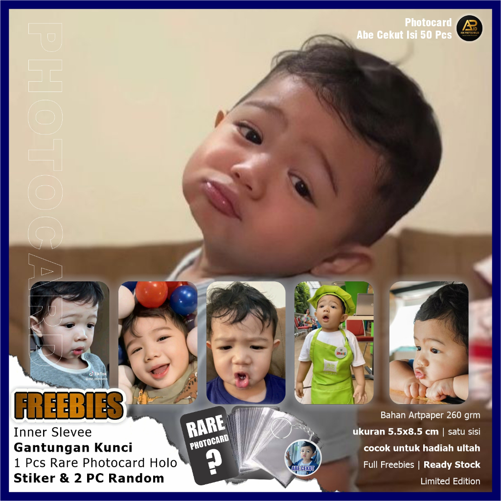 Jual Photocard Abe Cekut (Dmitriev Abraham) isi 50 Pcs Fanmade | Bonus ...