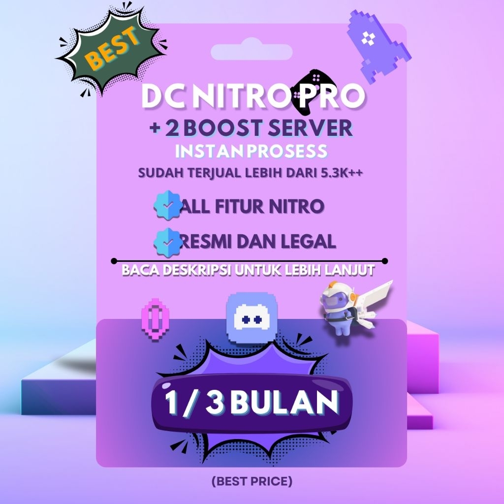 Jual Discord Nitro Terlengkap & Harga Terbaru April 2026 | Shopee Indonesia