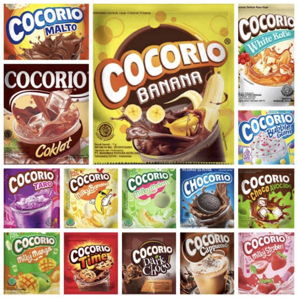 Jual Cocorio Minuman Serbuk Aneka Rasa 1 Renceng / 10 Pcs | Shopee Indonesia