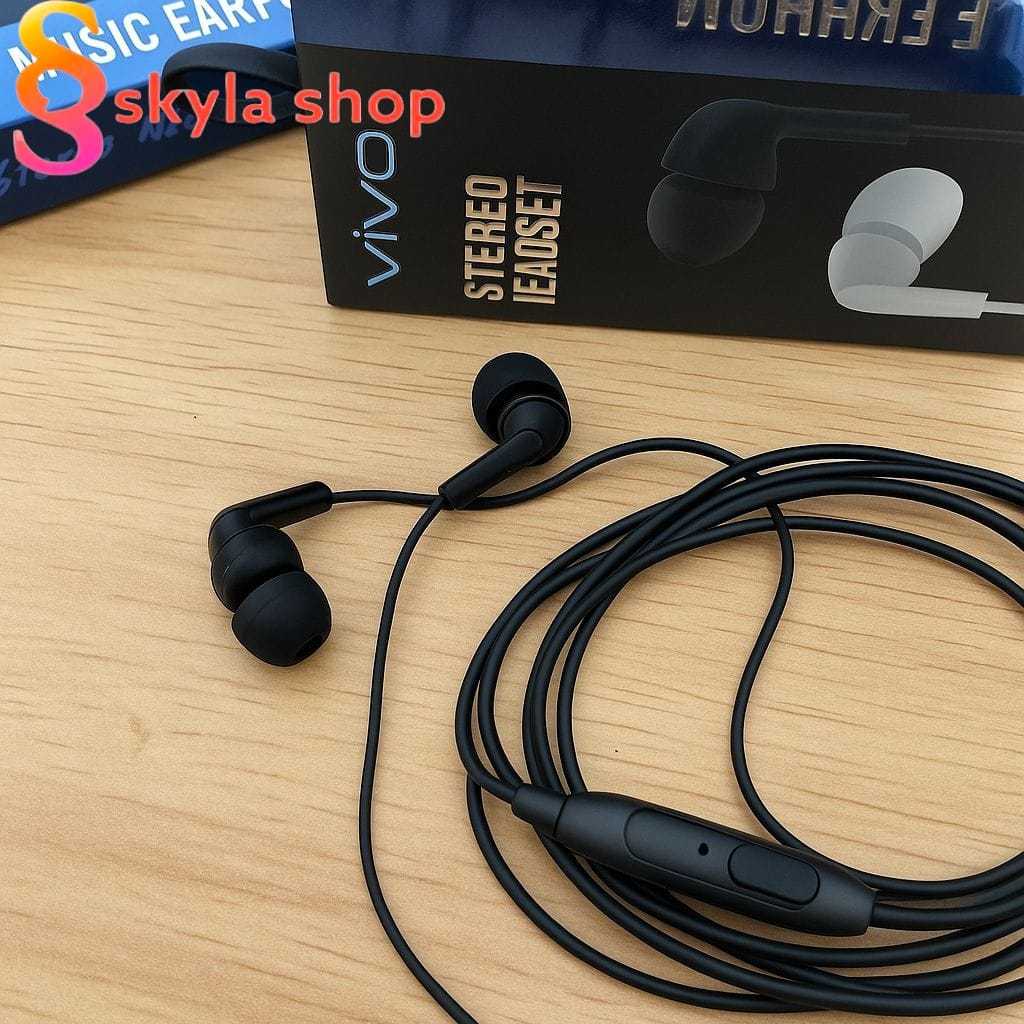 Jual Headset VIVO STEREO Xtra Bass HIFI AUDIO Clear Human Voice Suara ...