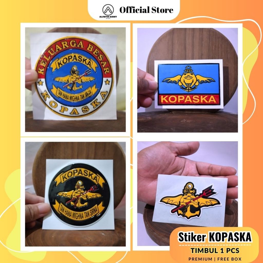 Jual ALFATIH ARMY Stiker Kopaska Timbul Tahan AIr 1PCS Satuan Motor ...