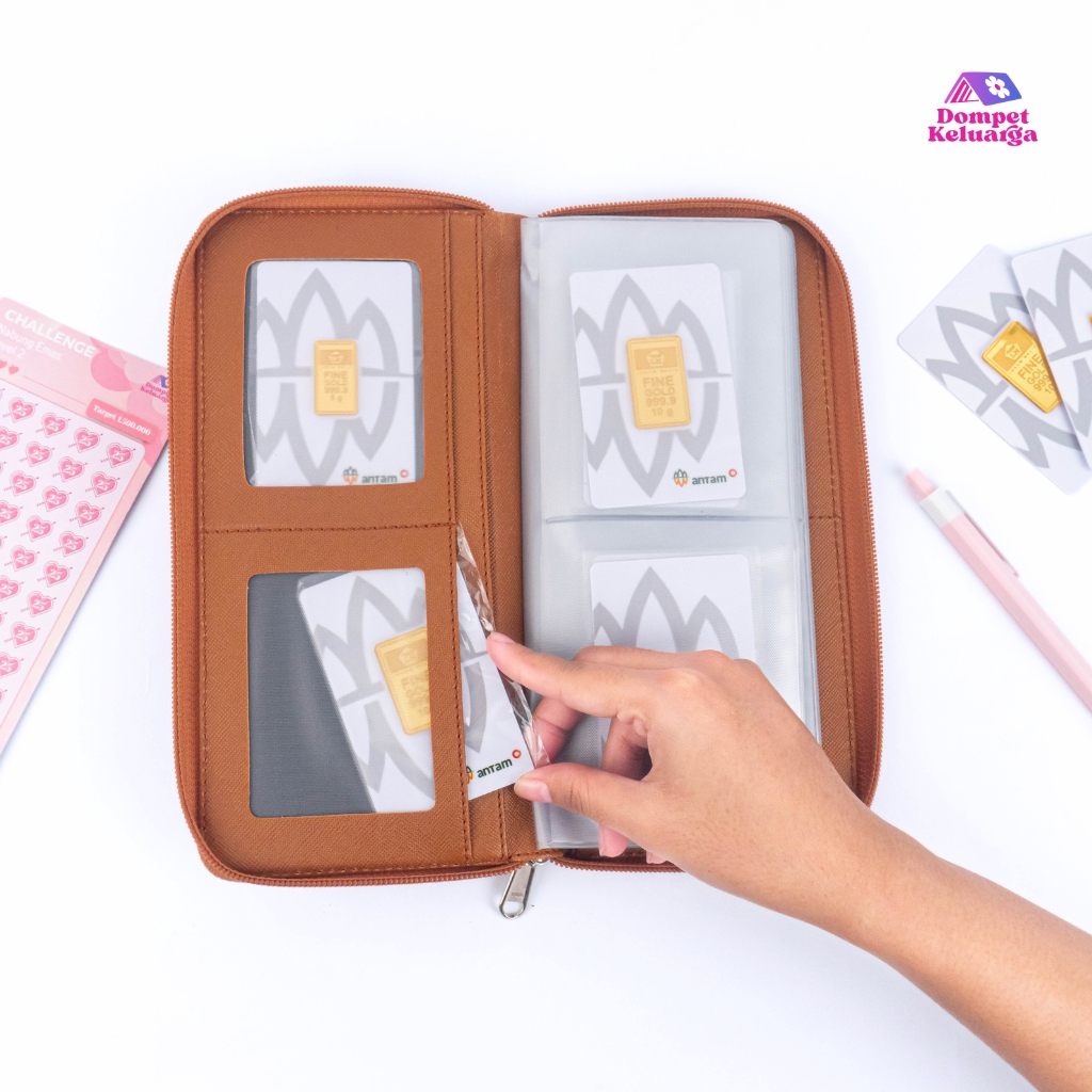 Jual Dompet Keluarga - Logam Mulia Antam Dompet Penyimpanan Emas Volume ...