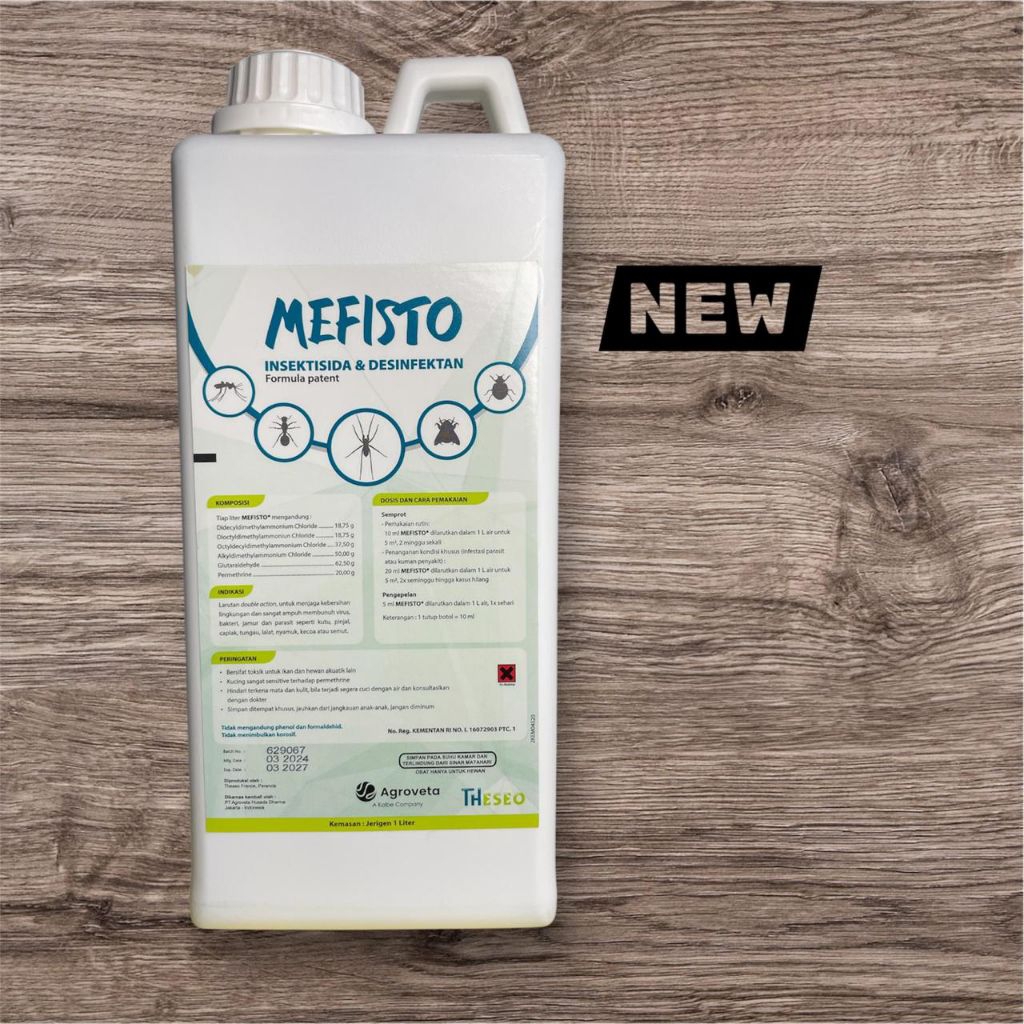 Jual Mefisto 1 liter / obat semprot kandang / anti kutu dan caplak ...