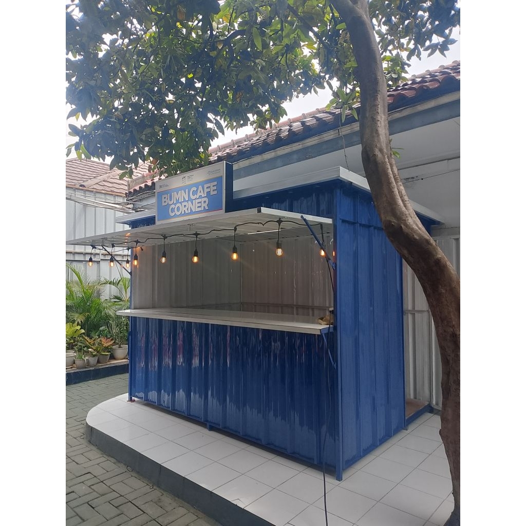 Jual Booth Kontainer Galvanis / Container Booth Material besi Galvanis | Shopee Indonesia