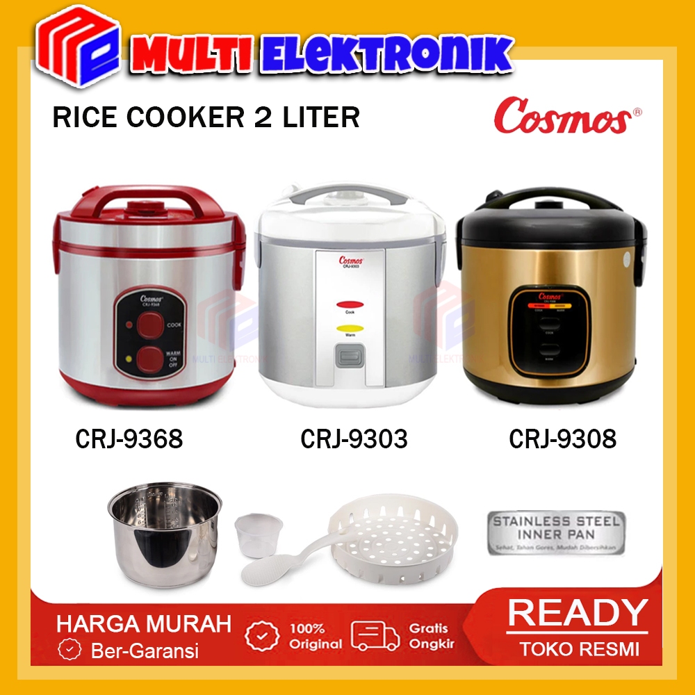 Jual Cosmos Rice Cooker Stainless Steel CRJ-9368 / CRJ-9303 / CRJ-9308 ...