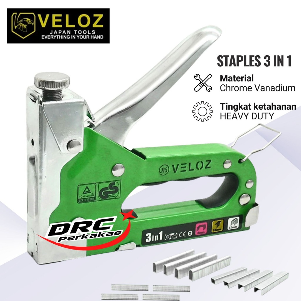 Jual Tekiro Staples tembak 6 - 14 mm Staple gun tacker 3 in 1 Steples ...