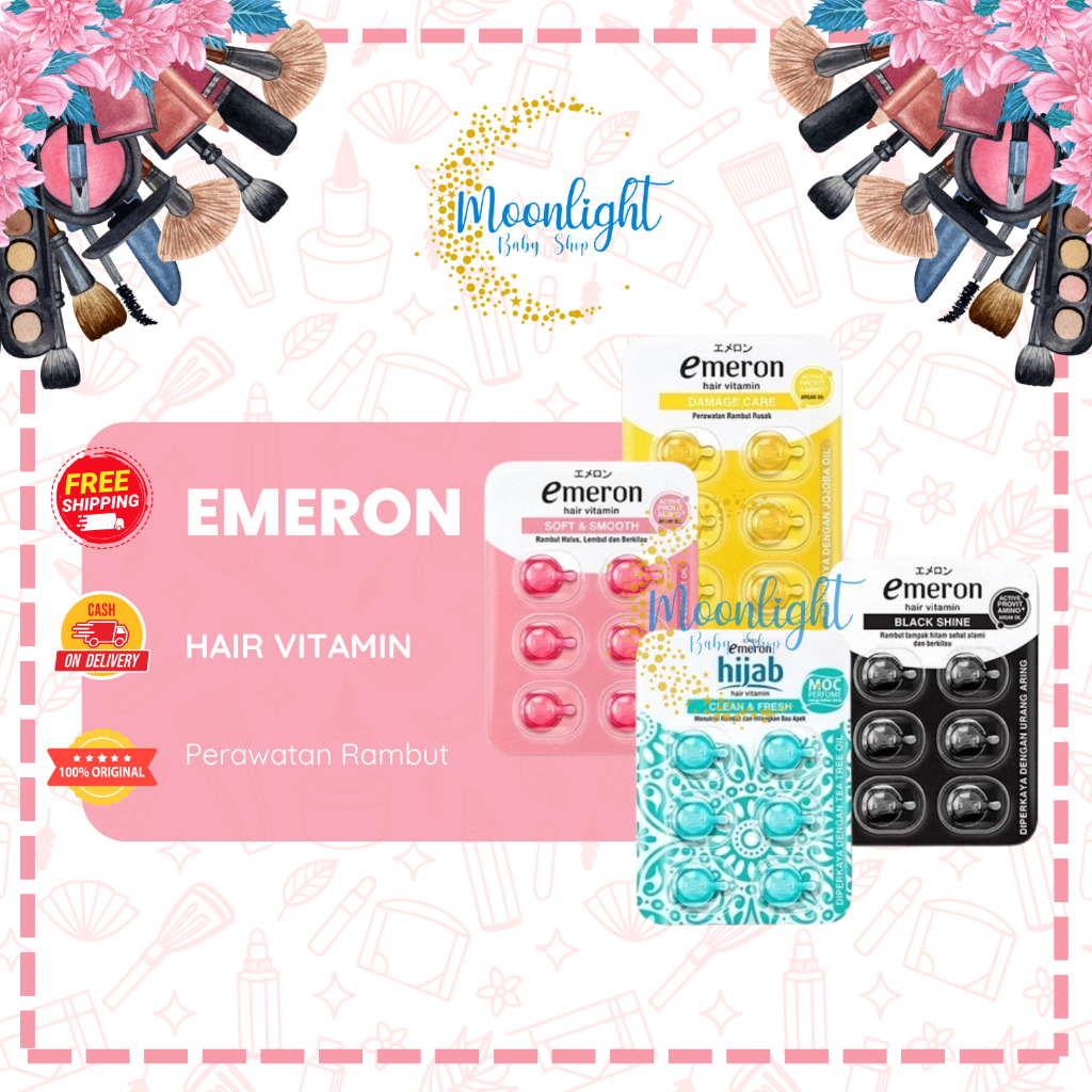 Jual Emeron Hair Vitamin | Emeron Vitamin Rambut Isi 6pcs | Shopee ...