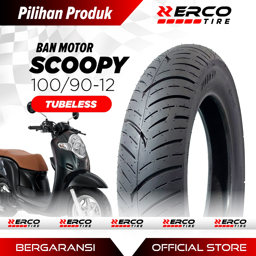 Jual ERCO TIRE Ban Luar Motor Ring 12 Motif FD Grip Depan 100/90-12 ...