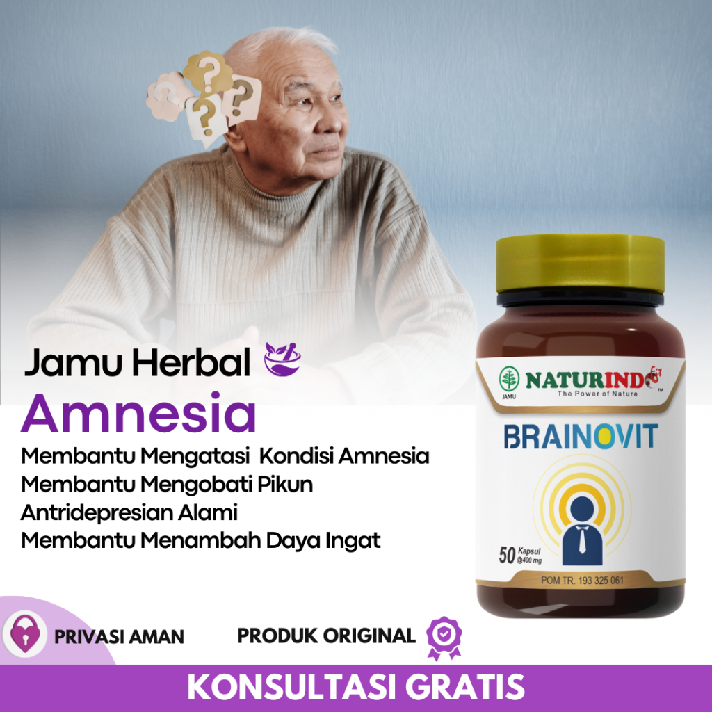 Jual Obat Herbal Amnesia Atasi Pikun Sering Lupa Depresi Daya Ingat ...