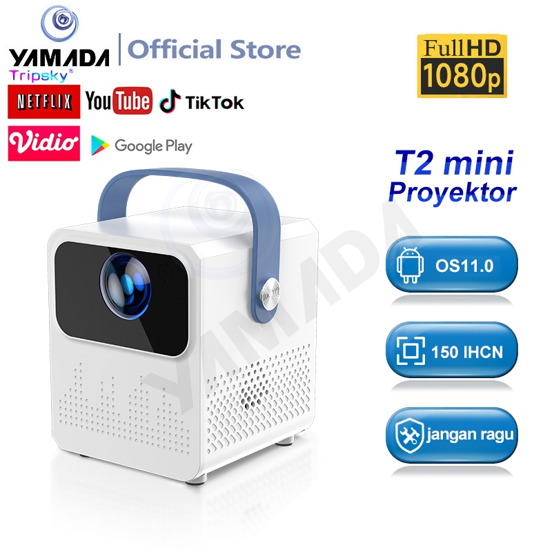 Jual Yamada Projector -Android11.0 Movie Portable Projector - Built in ...