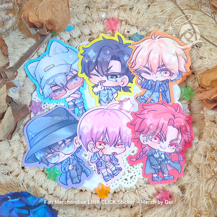 Jual Stiker Glitter Sticker LINK CLICK Cheng Xiaoshi Charles Lu Guang ...