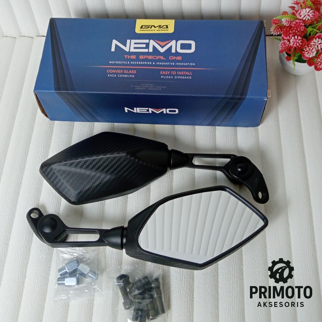 Jual Spion Nemo Ducati 1008 Kaca Putih Vario 160 Aerox Adv Pcx | Shopee ...