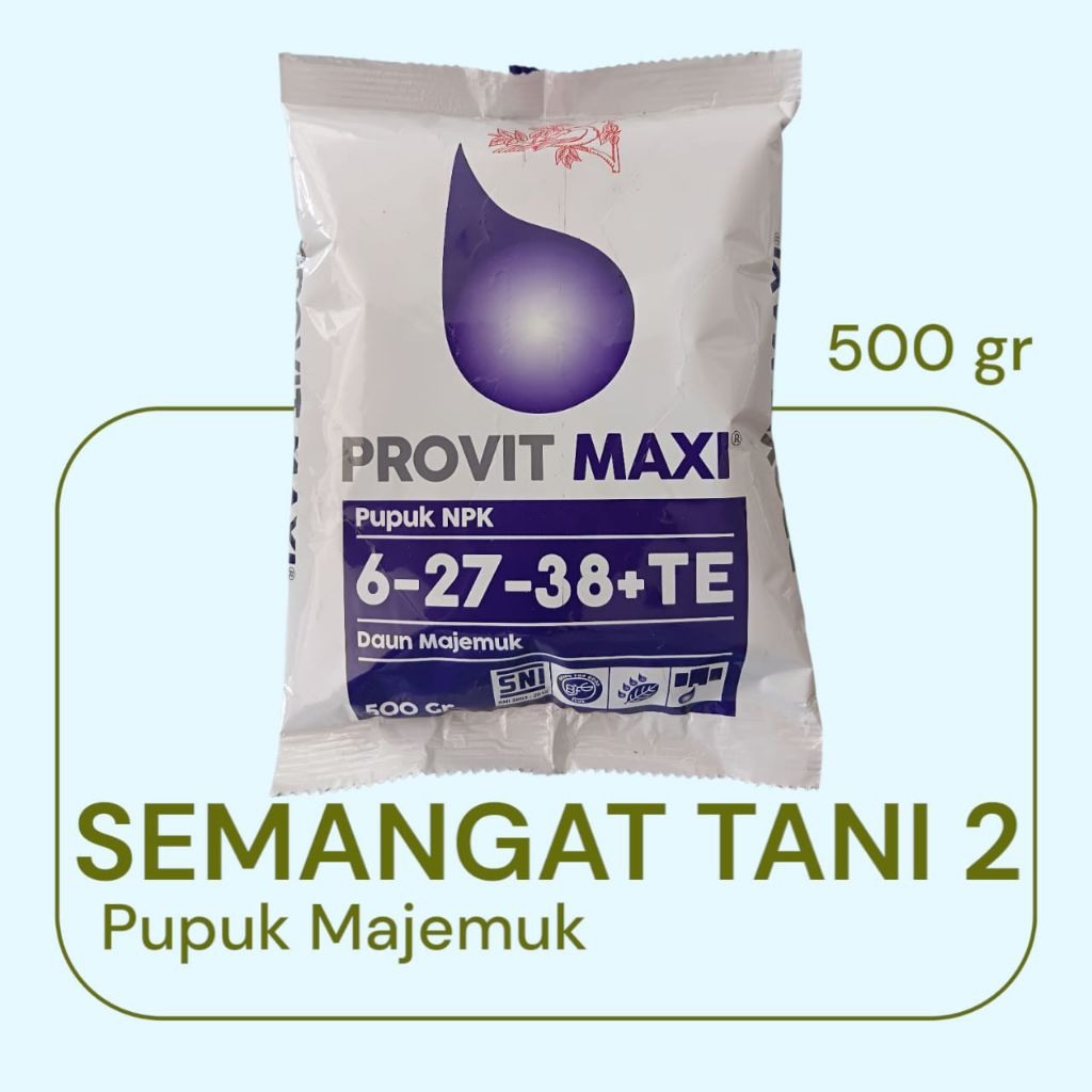Jual Provit Maxi Pupuk NPK 6-27-38+TE kemasan 500gr | Shopee Indonesia