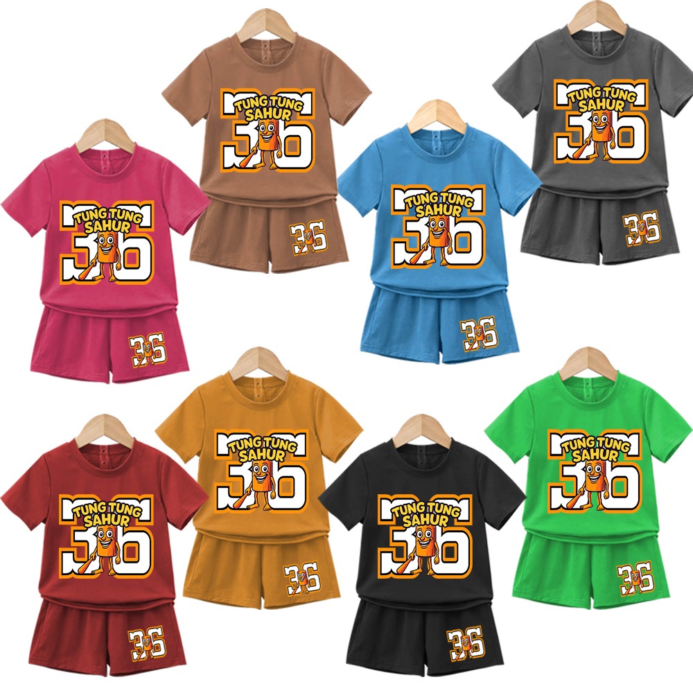 Jual Baju Anak Stelan Usia 1-10 Tahun jersey vintage number street fashion Kaos 3/4 Cowok Cewek ...