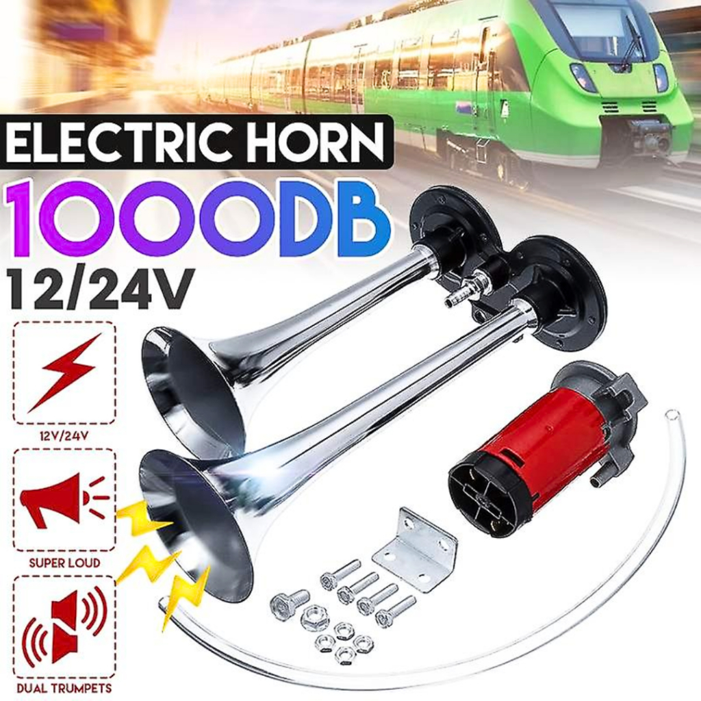 Jual ORI HEYVO Klakson Trompet Truk Mobil super keras 12 Volt dan 24 ...