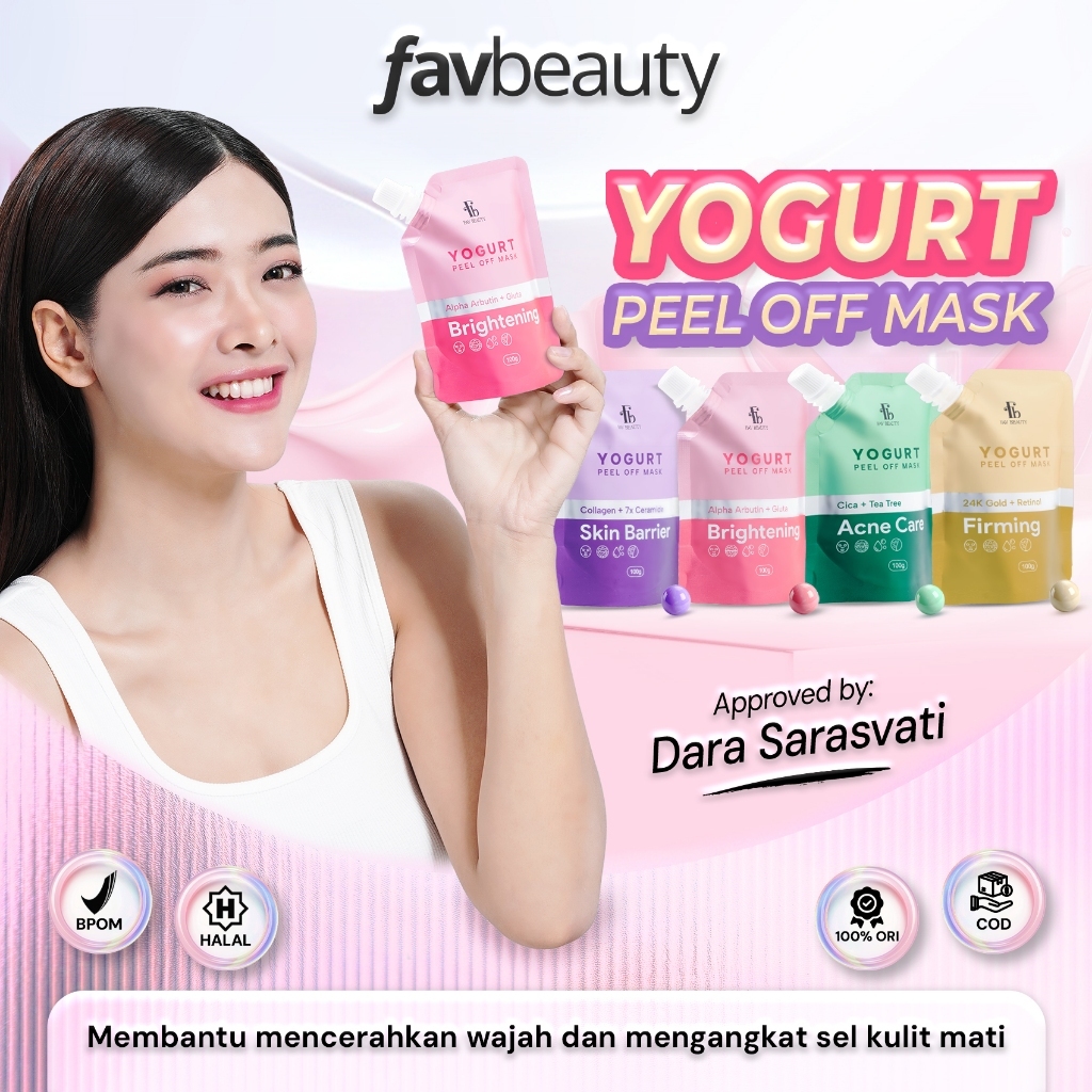 Jual FAV Beauty Yogurt Peel Off Mask | Acne Care, Skin Barrier' Firming ...
