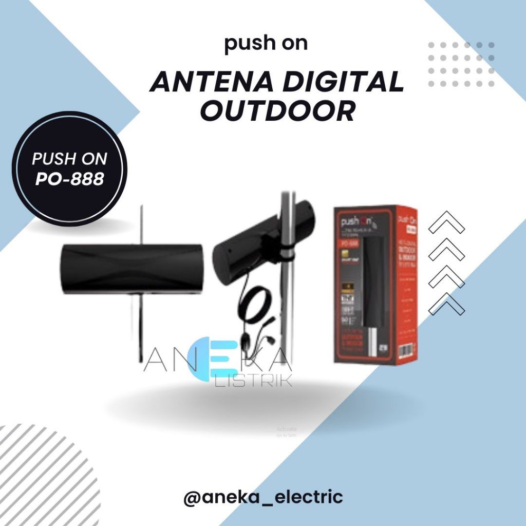 Jual Push On Antena Televisi Digital Outdoor Indoor Push On 888 4K ...