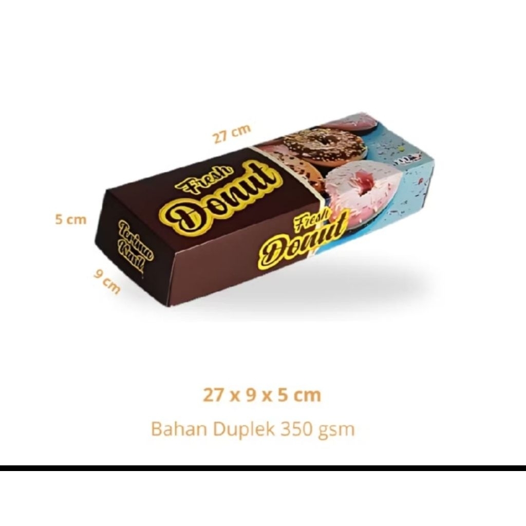 Jual 10 lembar dus donat isi 3 / kotak kue donat | Shopee Indonesia