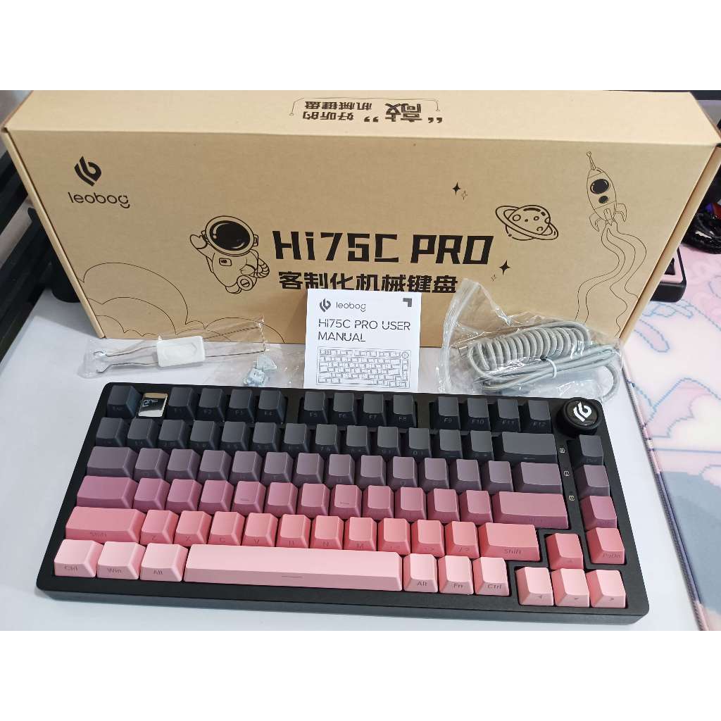Jual LEOBOG HI75C Pro Keyboard Mechanical Trimode Wireless - Blackpink ...