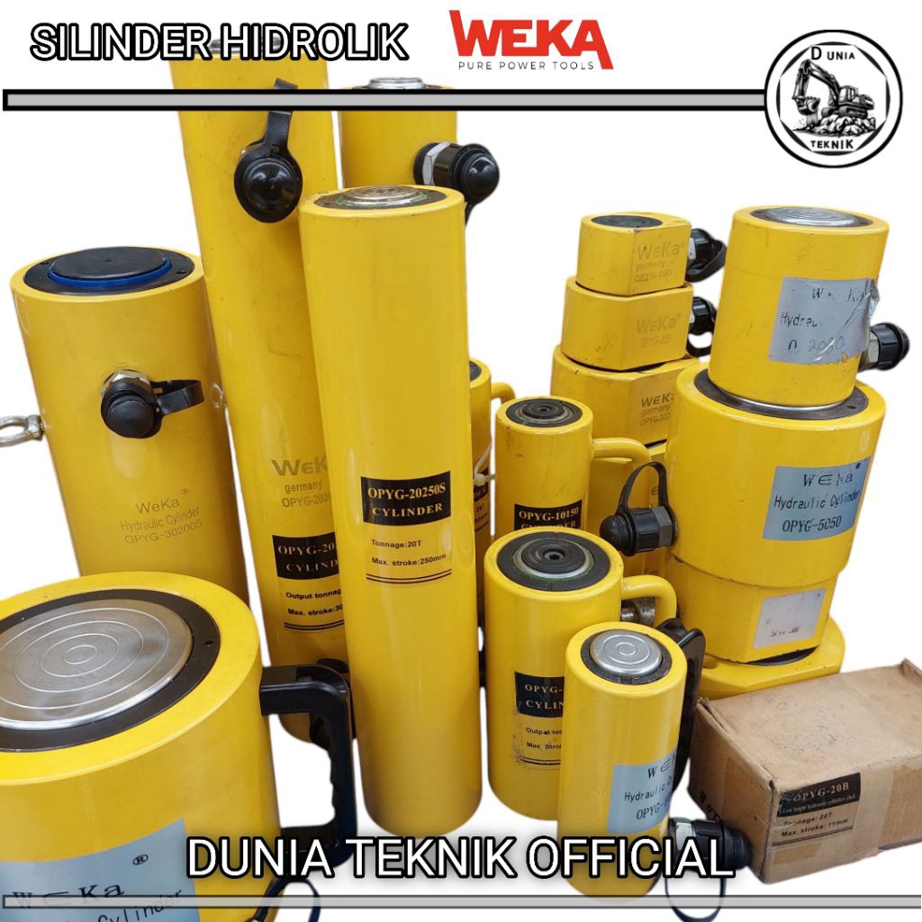Jual Hydraulic Cylinder 20 Ton dengan jarak 26 mm Kapasitas Oli 41 cc ...