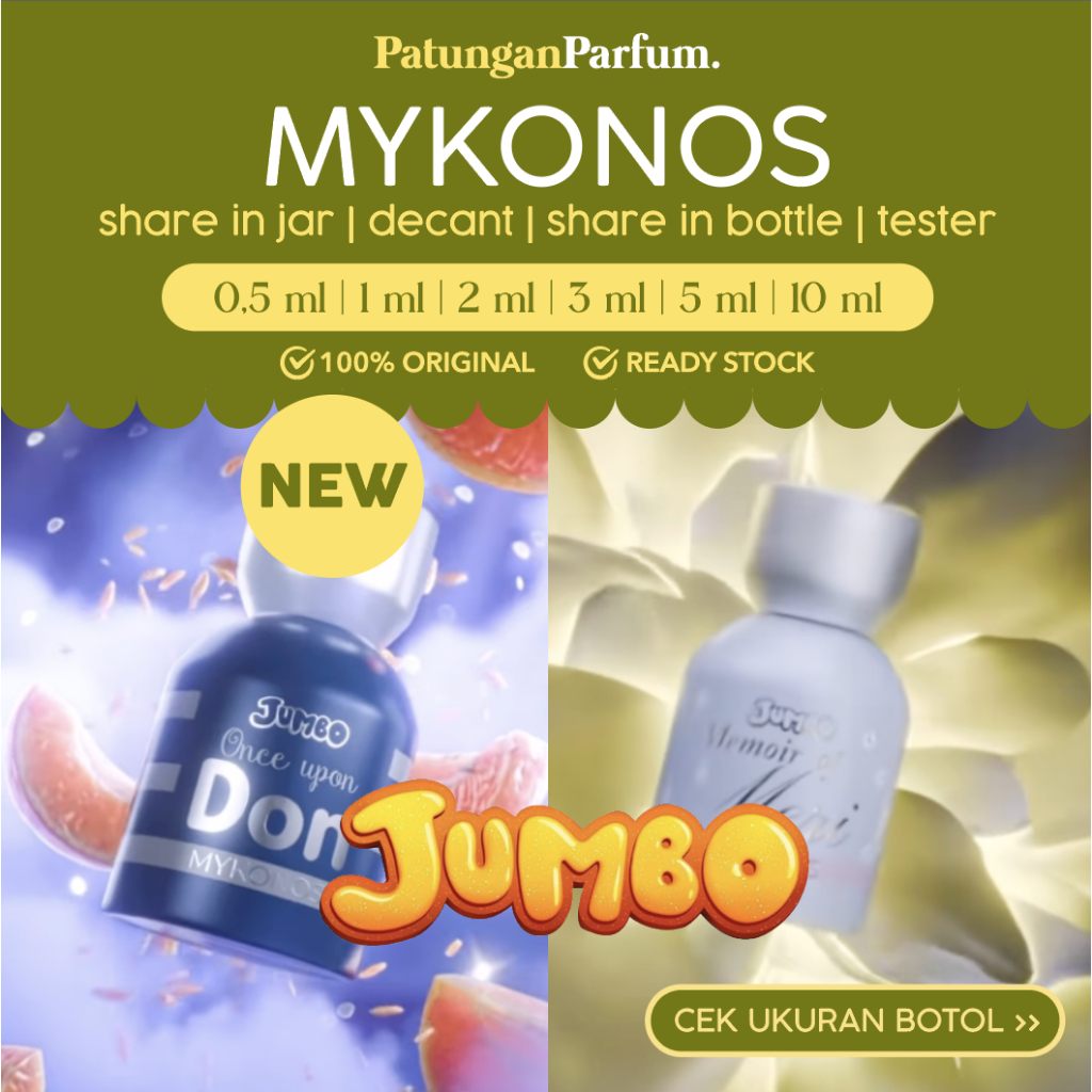 Jual Decant MYKONOS - Jumbo Don Meri Pandan Zora Senja Musk Aura ...