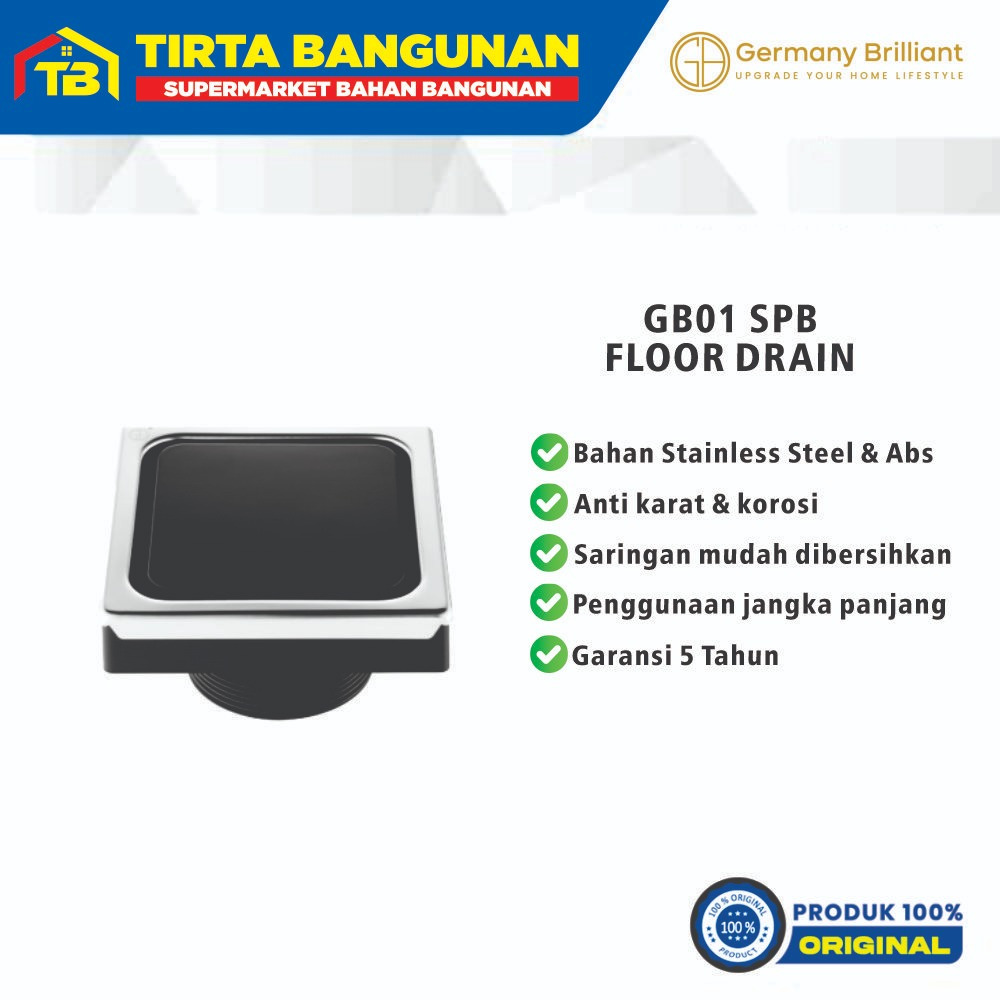 Jual GERMANY BRILLIANT GB01 SPB FLOOR DRAIN / SARINGAN PEMBUANGAN AIR ...