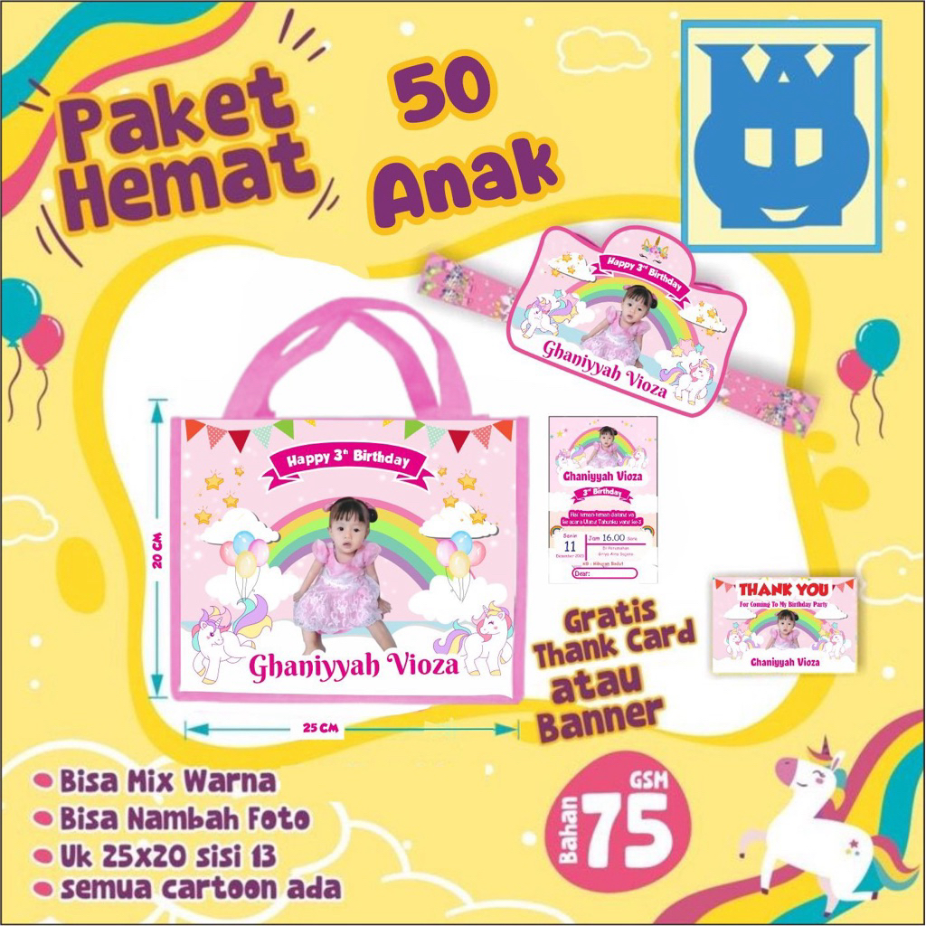 Jual PAKET ULTAH HEMAT 50 ANAK 2 HARI JADI | Shopee Indonesia