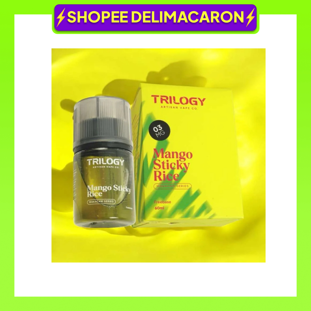 Jual WAKACAW MANGO STICKY RICE FREEBASE 60ML 100% AUTHENTIC BY TRILOGY ...