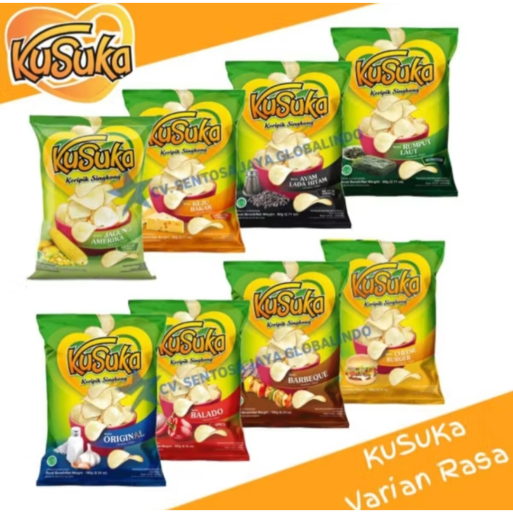 Jual KuSuKa Keripik Singkong Varian Rasa 180 Gr Makanan Ringan | Shopee ...