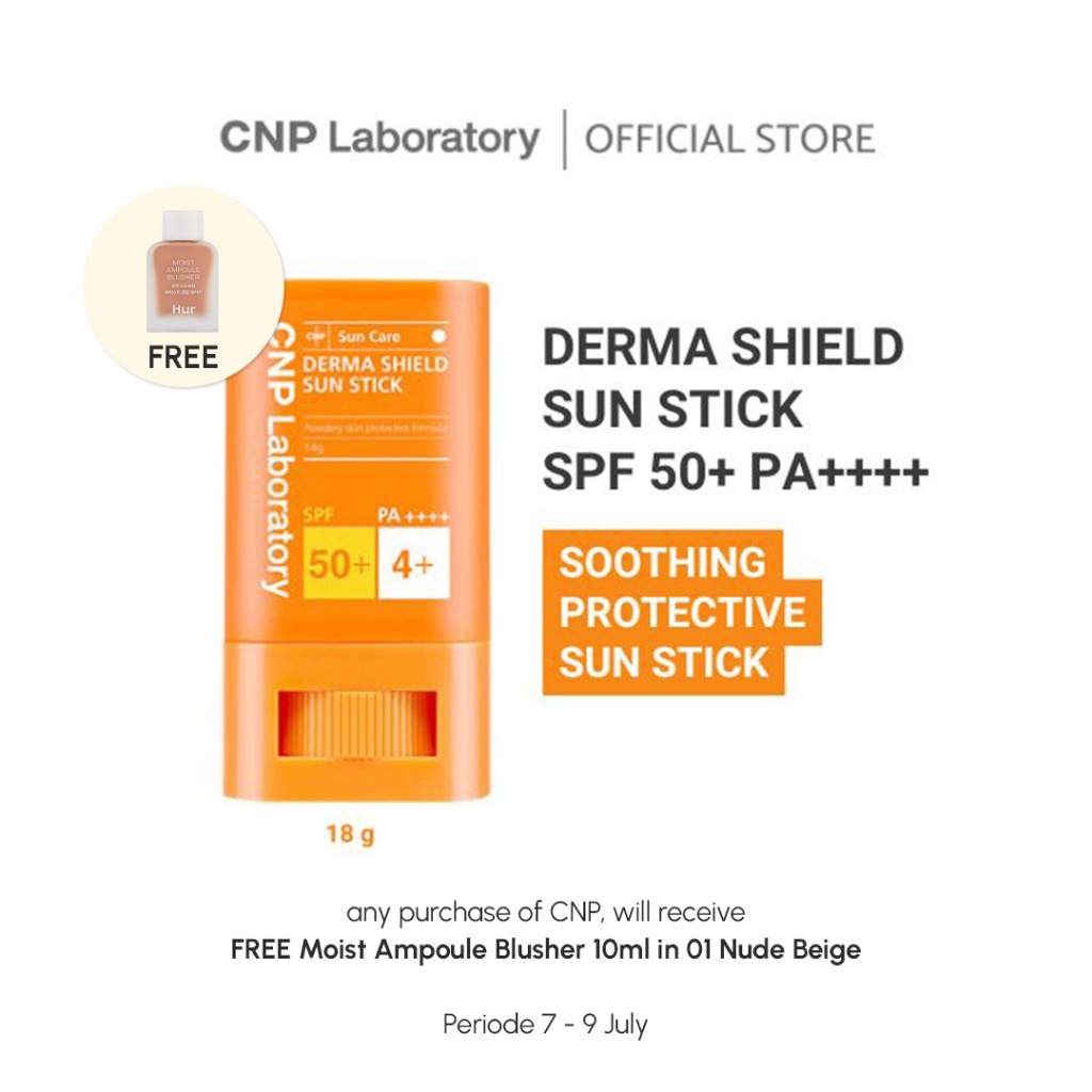 Jual CNP LABORATORY Derma Shield Sun Stick SPF50+/PA++++ 18g | Shopee Indonesia