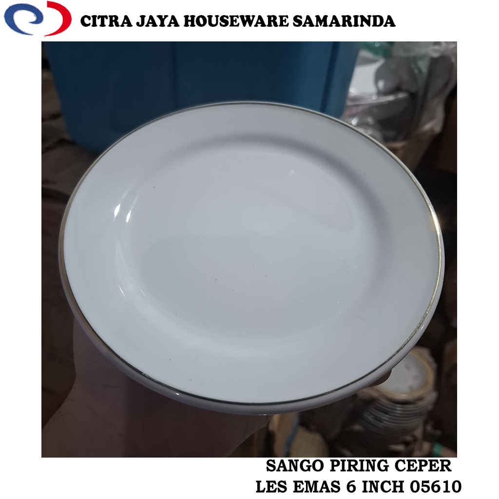 Jual Piring Ceper Keramik 6 Inch Les Emas SANGO 05610 (1 Pcs / 6 Pcs ...