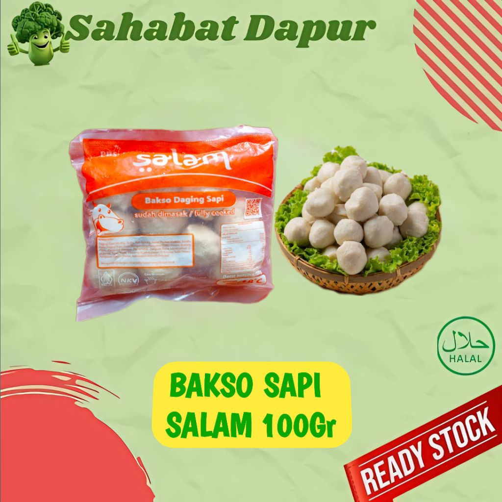 Jual Bakso Sapi Kecil Salam 100Gr | Shopee Indonesia