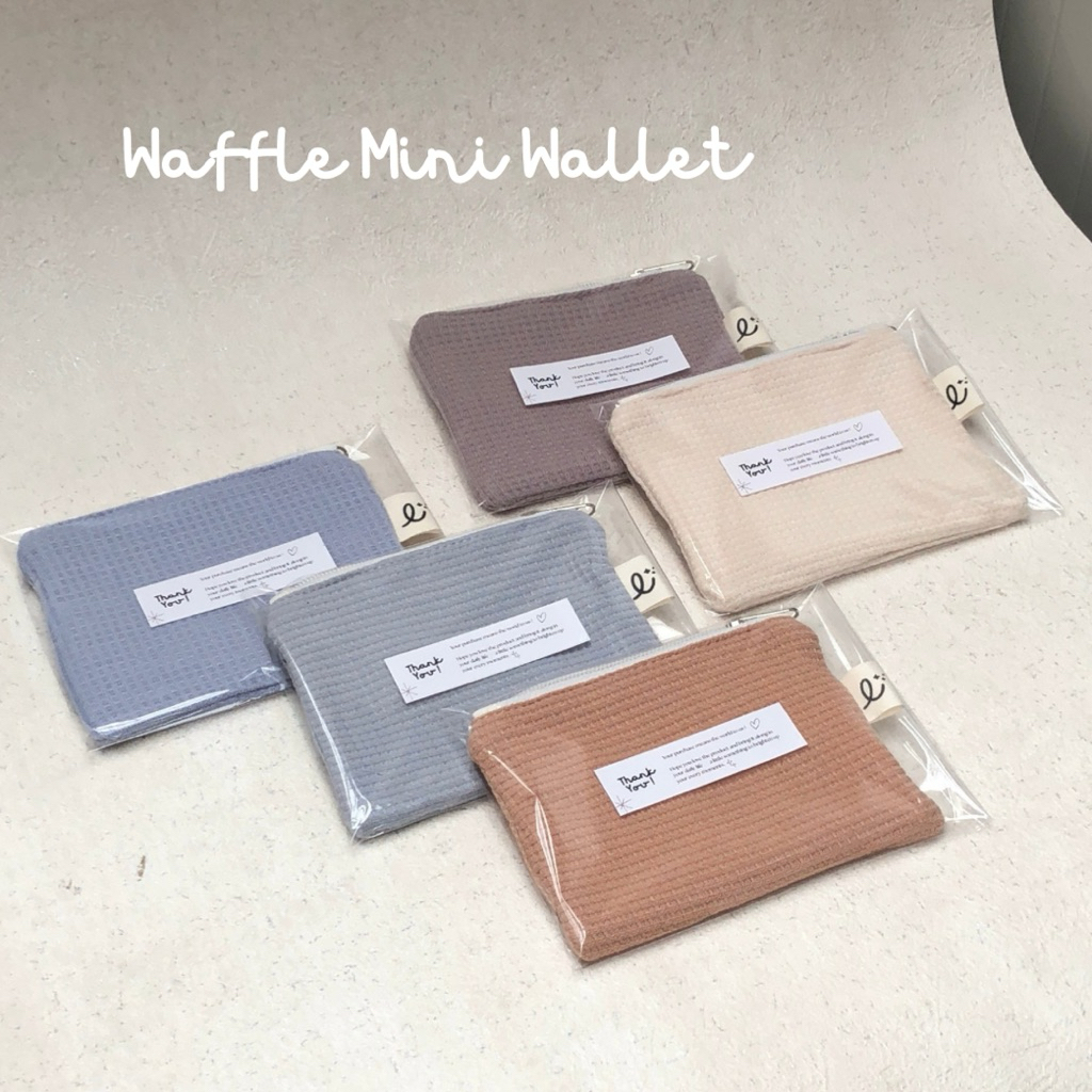 Jual Waffle Mini Card Wallet | Dompet Mini Sebaguna | Shopee Indonesia
