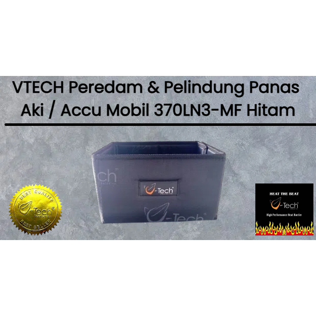 Jual VTECH Peredam & Pelindung Panas Aki / Accu Mobil 370LN3-MF Hitam ...