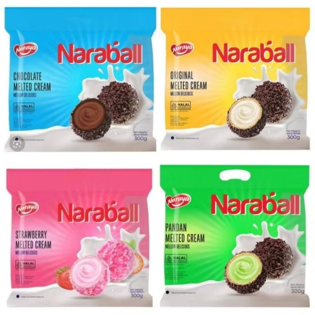 Jual NARAYA NARABALL BESAR 300GR MELTED CREAM CHOCOLATE STRAWBERRY ...