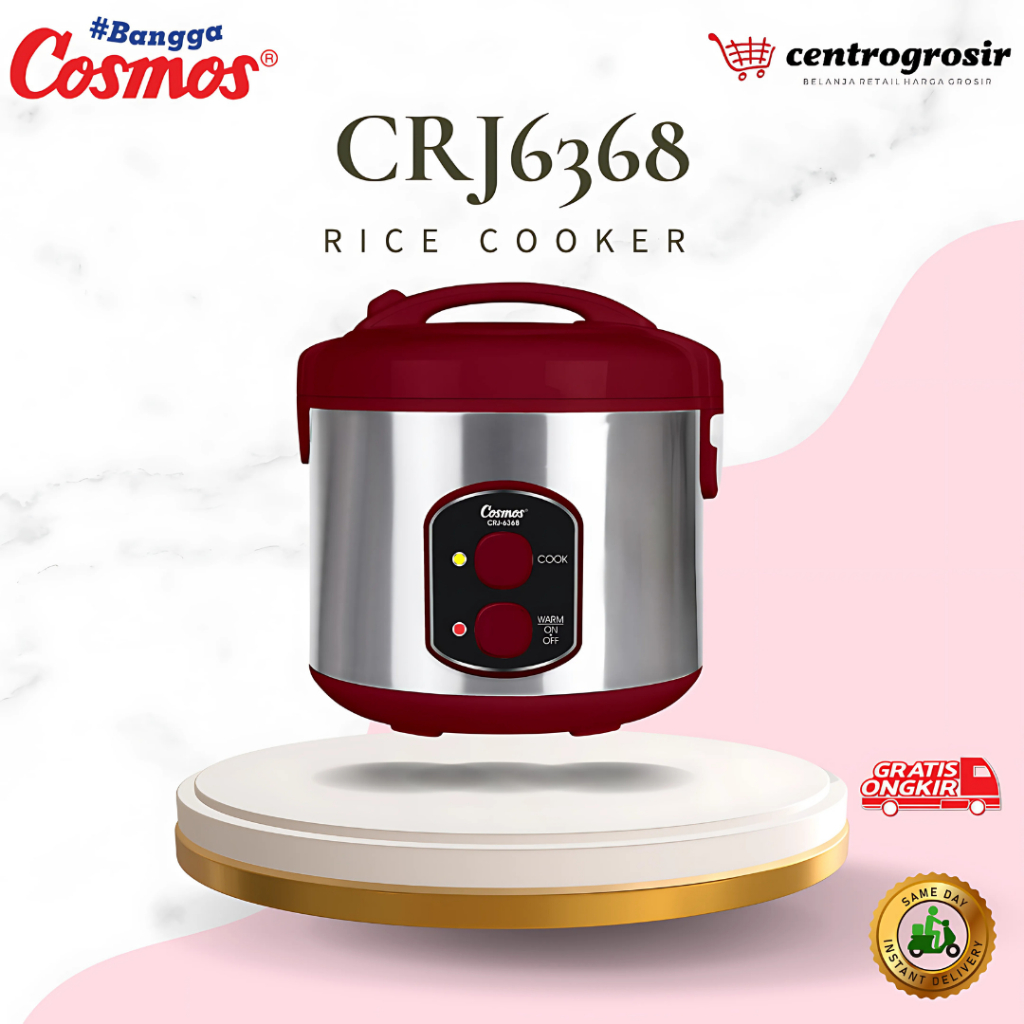Jual Rice Cooker Cosmos CRJ6368 Magic Com 2 Liter 400 Watt Harmond 3in1 ...