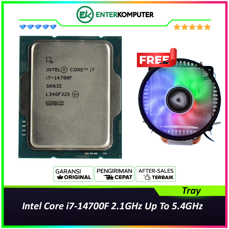 Jual Intel Core i7-14700F 2.1GHz Up To 5.4GHz - Cache 33MB [Tray] Socket LGA 1700 - Raptor Lake ...