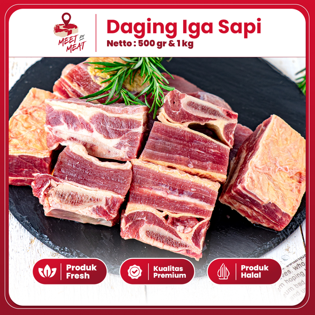 Jual Daging Iga Sapi Beef Short Ribs Bagian Tulang Rusuk Tebal Juicy ...