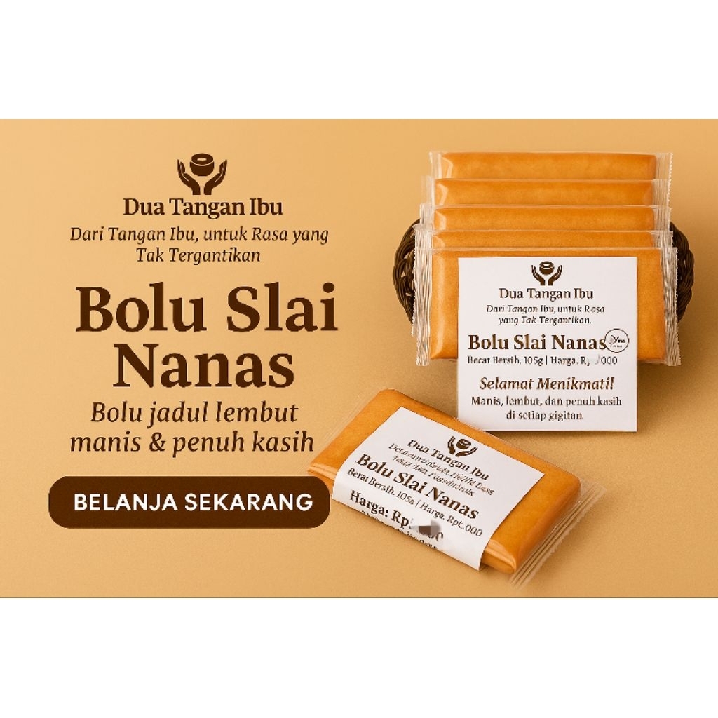 Jual Bolu Slai Nanas 105gr – Bolu Panggang Jadul Isi Selai – Lembut ...