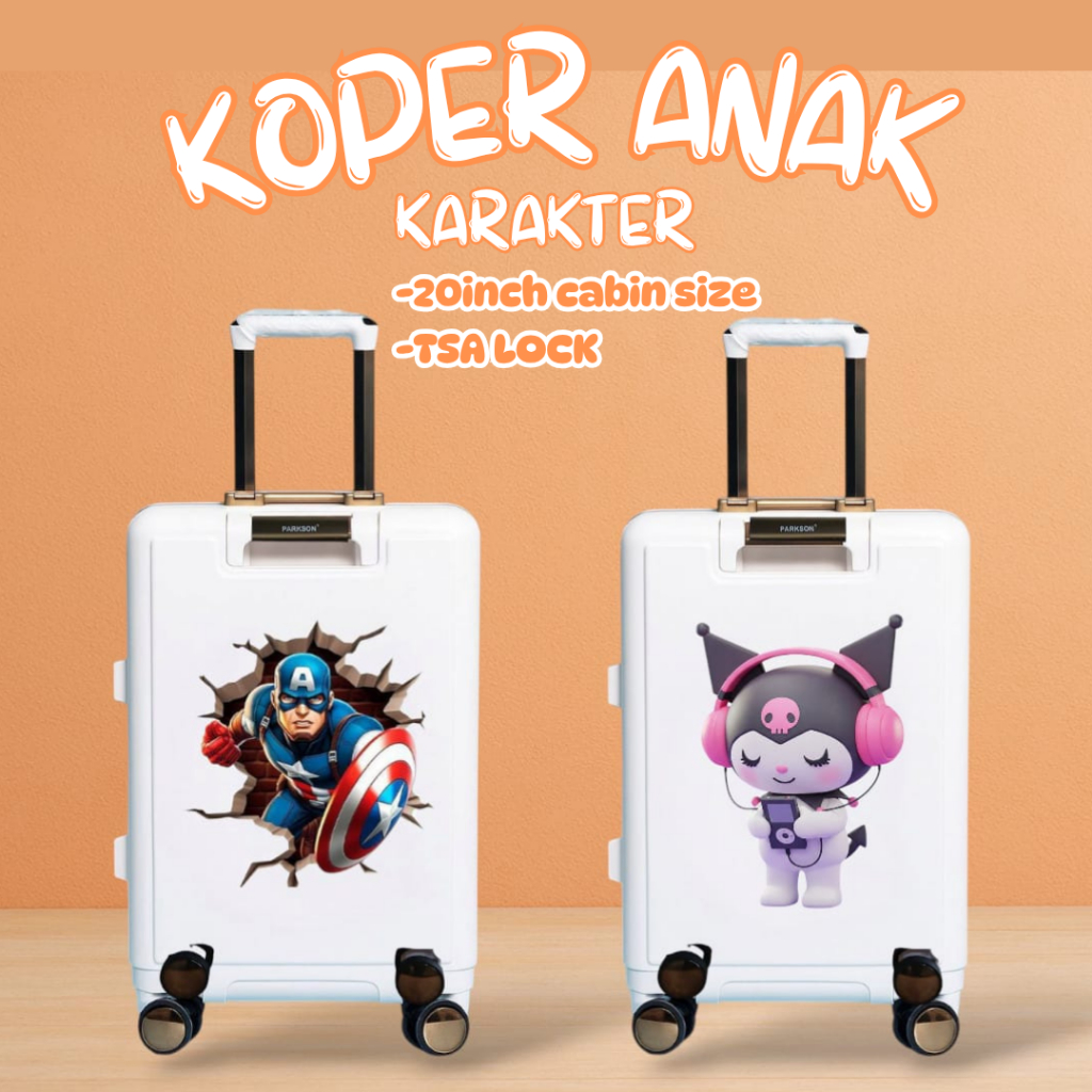Jual PARKSON ORIGINAL - KOPER ANAK KARAKTER KUROMI, CAPTAIN AMERICA ...