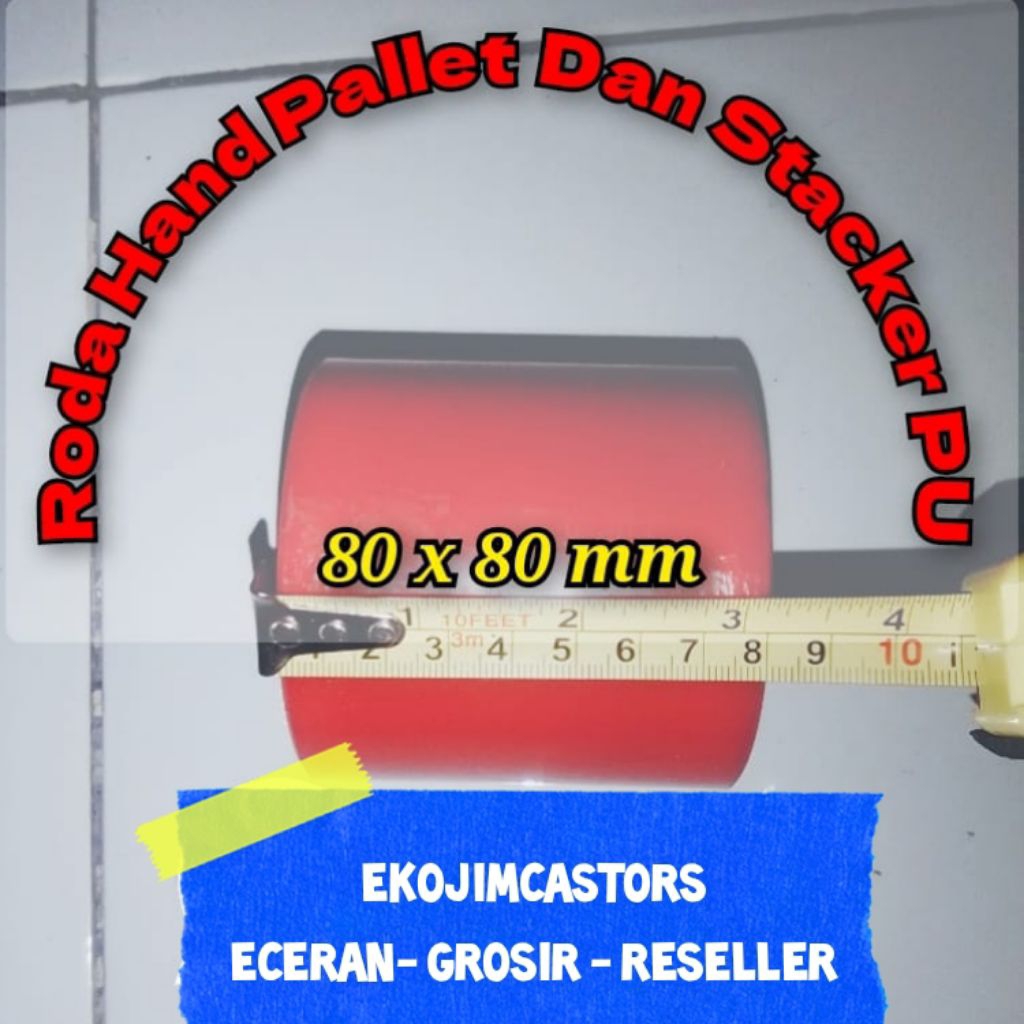 Jual Roda Hand Pallet PU 8 x 8 cm | Shopee Indonesia
