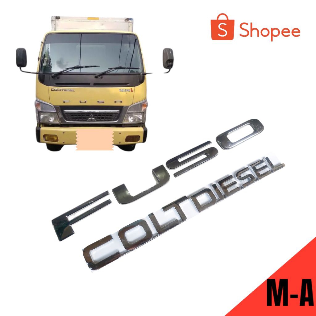 Jual Emblem Logo Fuso Coltdiesel Canter Euro 2 Dan 4 Model Chrome ...