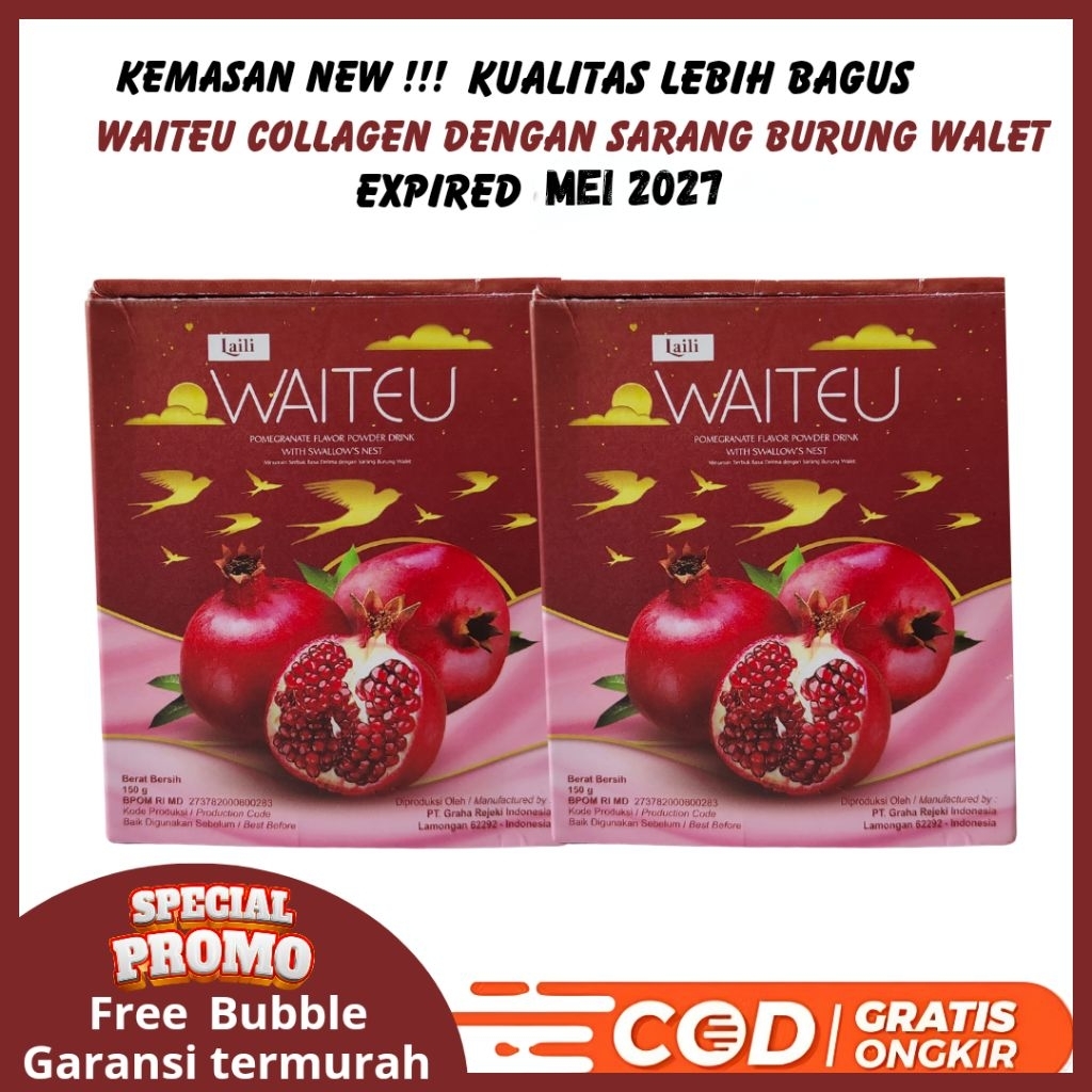 Jual laili waiteu minuman tinggi collagen original waiteu collagen ...